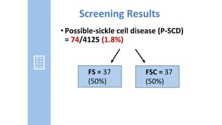 STREAM THREE: Isaac Odame: Newborn screening and Comprehensive Care ...
