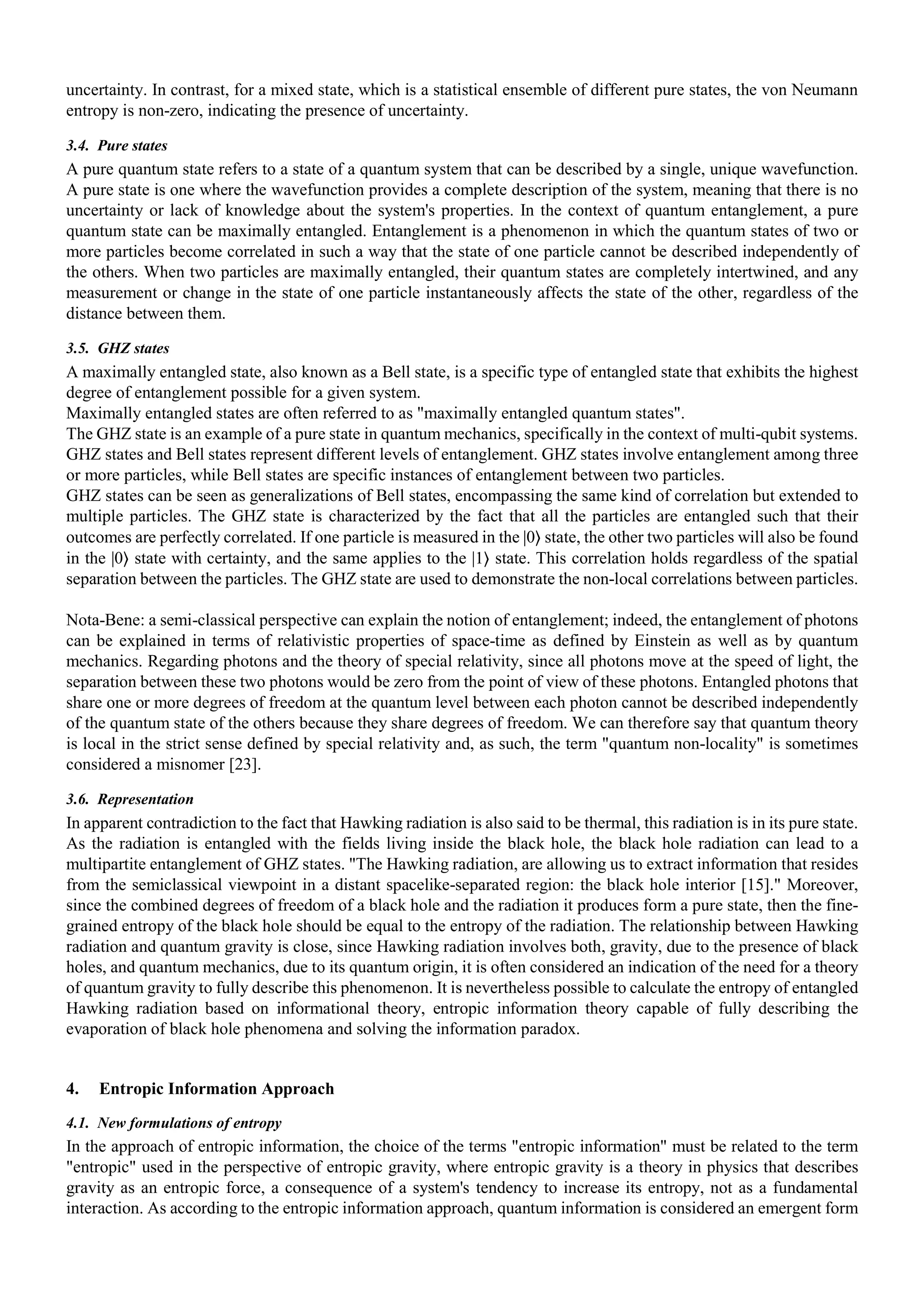 The entropy of the entangled Hawking radiation | PDF