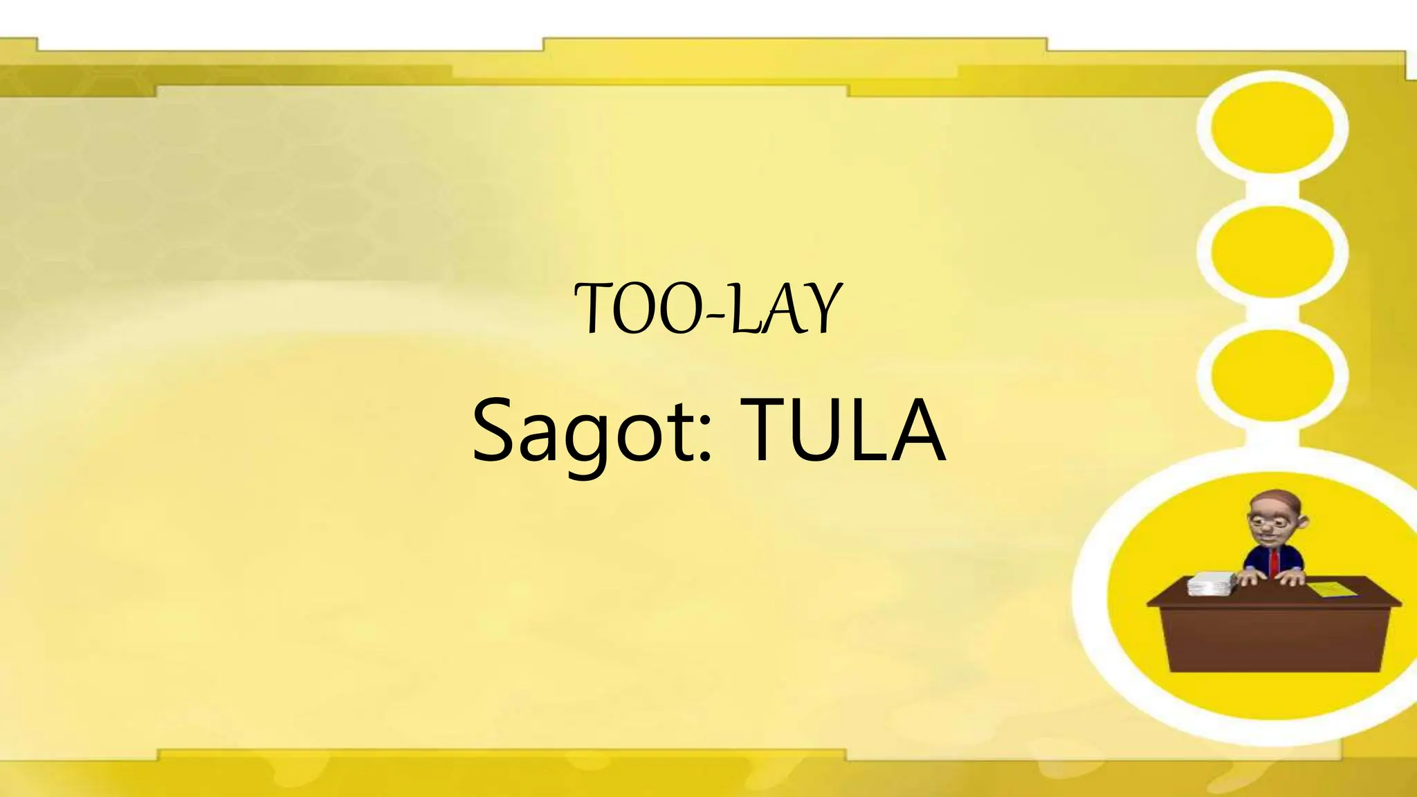ODA SA GURO(TULA) ODA SA TULA ISANG.pptx