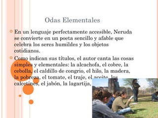 Odas elementales y_su_contexto_socio-cultural | PPT | Songwriters/Folk ...
