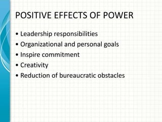 Managing power in organisation design | PPT