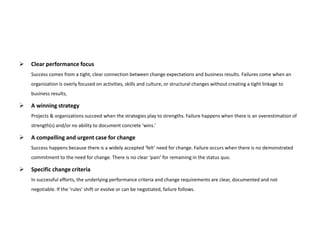 Success & Failure of Organisation Design | PPT