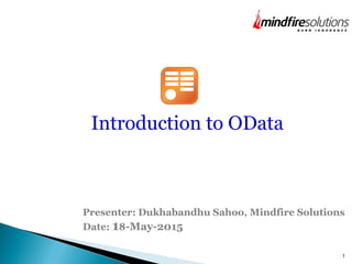 Introduction to OData | ODP