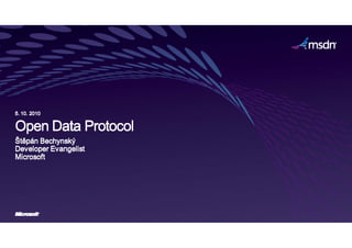 Open Data Protocol (Štěpán Bechynský) | PDF