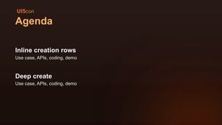 UI5con: OData progress regarding create | PPT