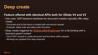 UI5con: OData progress regarding create | PPT