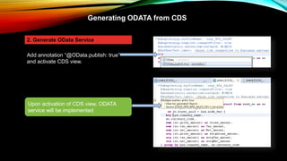 OData service from ABAP CDS | PPT