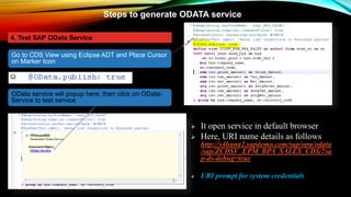 OData service from ABAP CDS | PPT