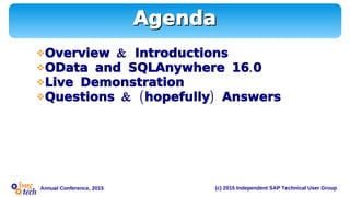 SQLAnywhere 16.0 and Odata | PPT