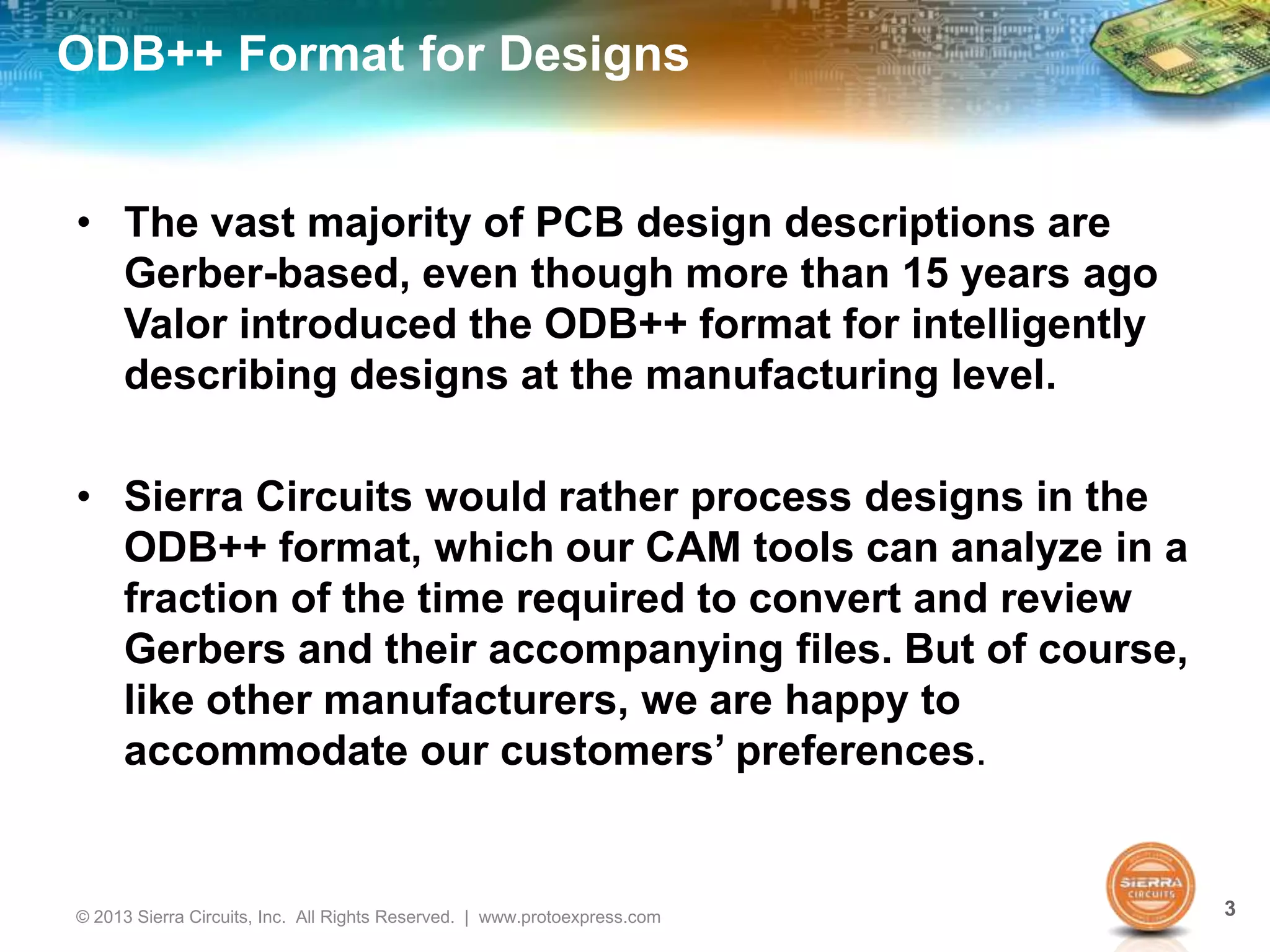 ODB++ Format for PCB Designs | PPTX
