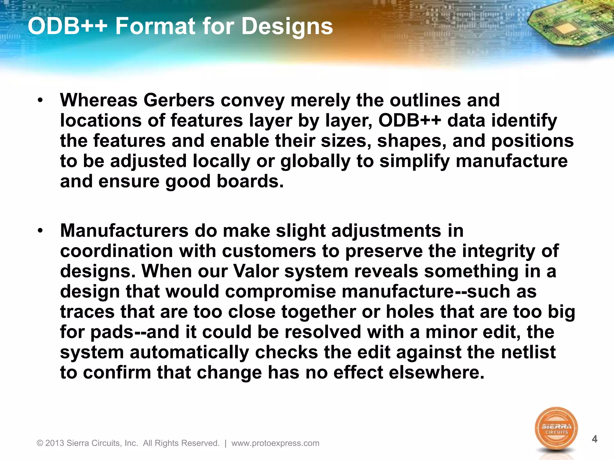 ODB++ Format for PCB Designs | PPTX
