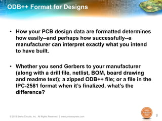 ODB++ Format for PCB Designs | PPTX