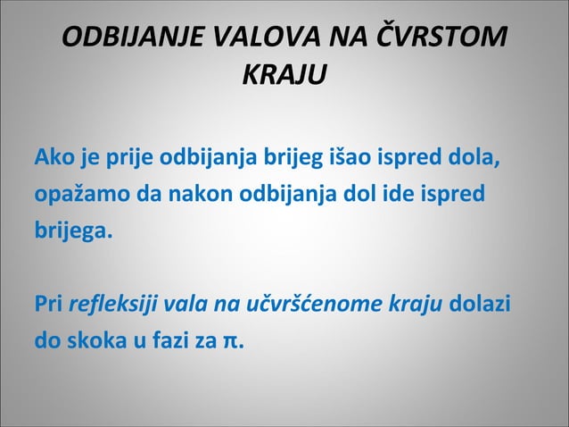 Odbijanje i lom valova 9 | PPT