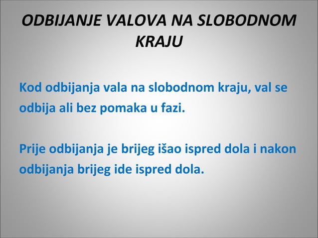 Odbijanje i lom valova 9 | PPT