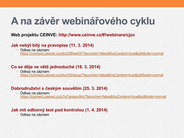 Odborný text pod kontrolou | PPTX