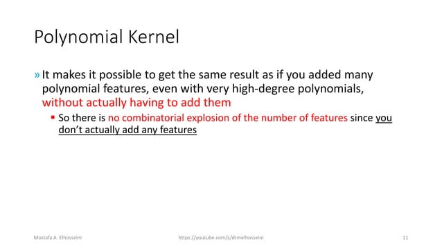 Lecture 24 support vector machine kernel | PDF