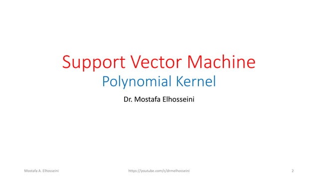 Lecture 24 support vector machine kernel | PDF