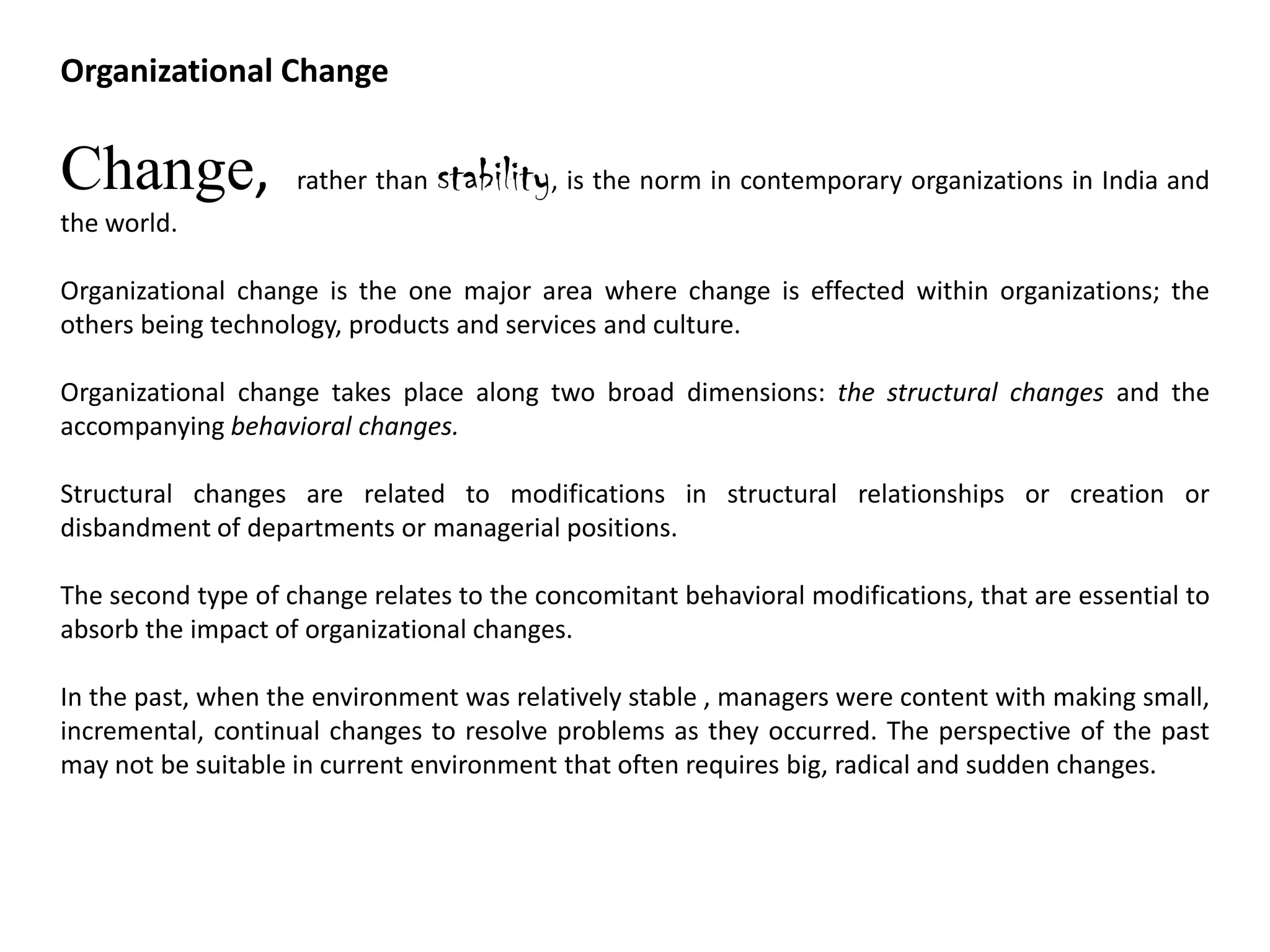 Organizational Design And Change | PPSX