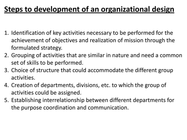 Organizational Design And Change | PPSX | Business Administration ...