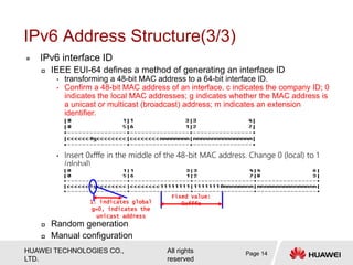 IPv6 Basis Training Presentation - Huawei | PPTX