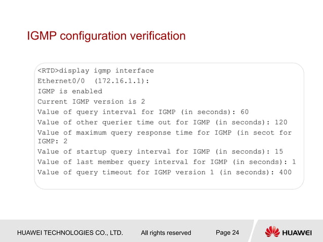ODC112036 IGMP Protocol Principle ISSUE1.00.ppt