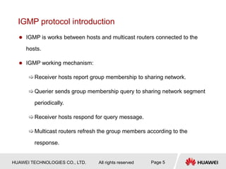 ODC112036 IGMP Protocol Principle ISSUE1.00.ppt