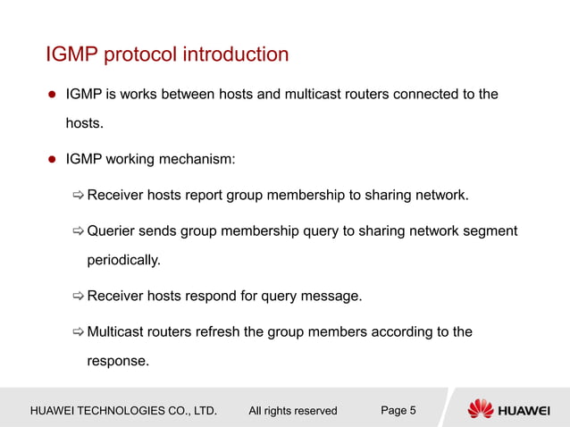 ODC112036 IGMP Protocol Principle ISSUE1.00.ppt