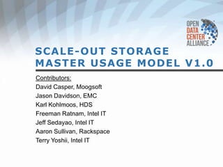 Scale-Out Storage Use Cases | PPT
