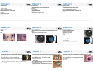 Ocular disease Cataract, crystalline lens | PDF