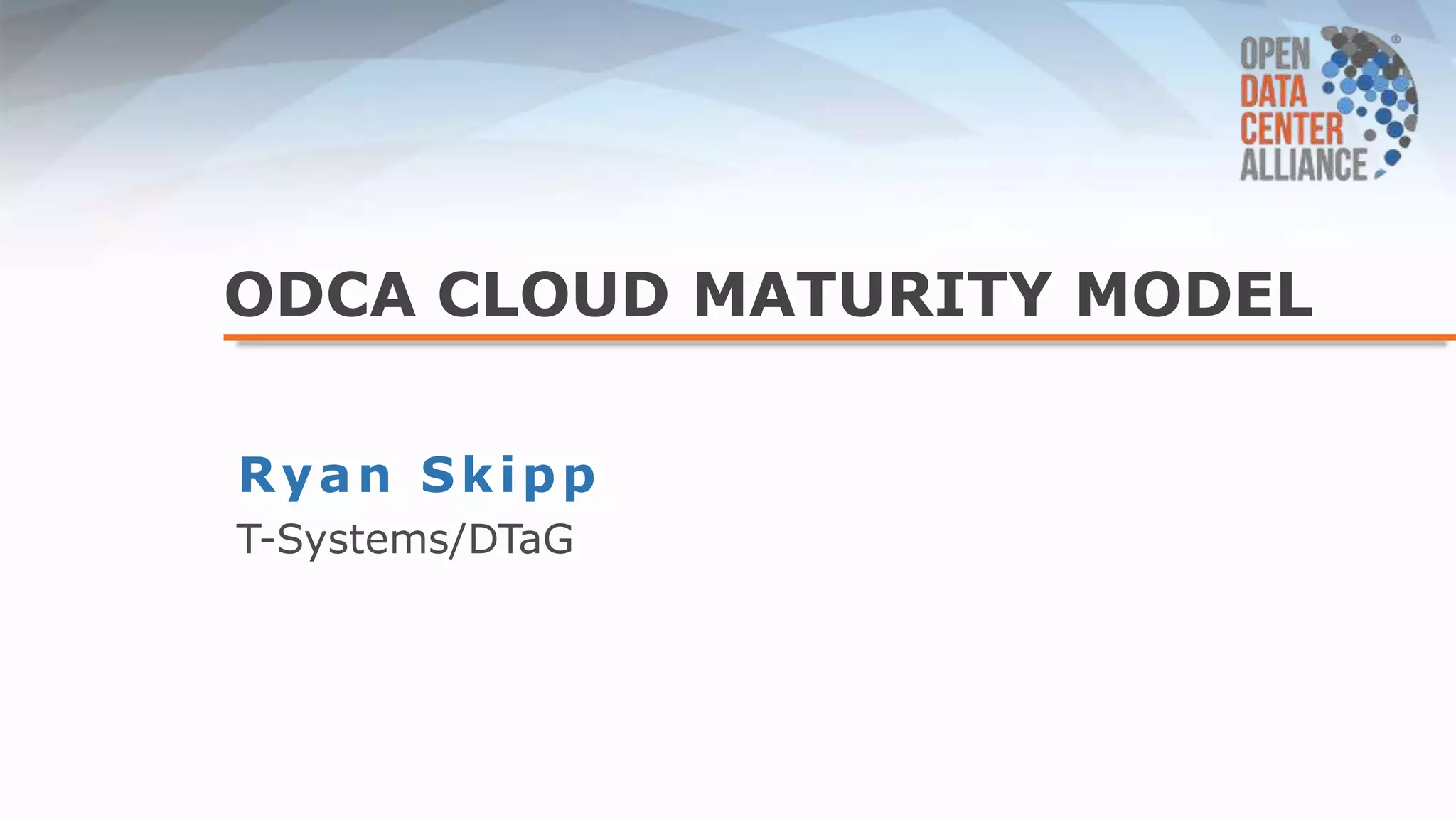 Cloud Maturity Model: The Road to Adoption | PPTX