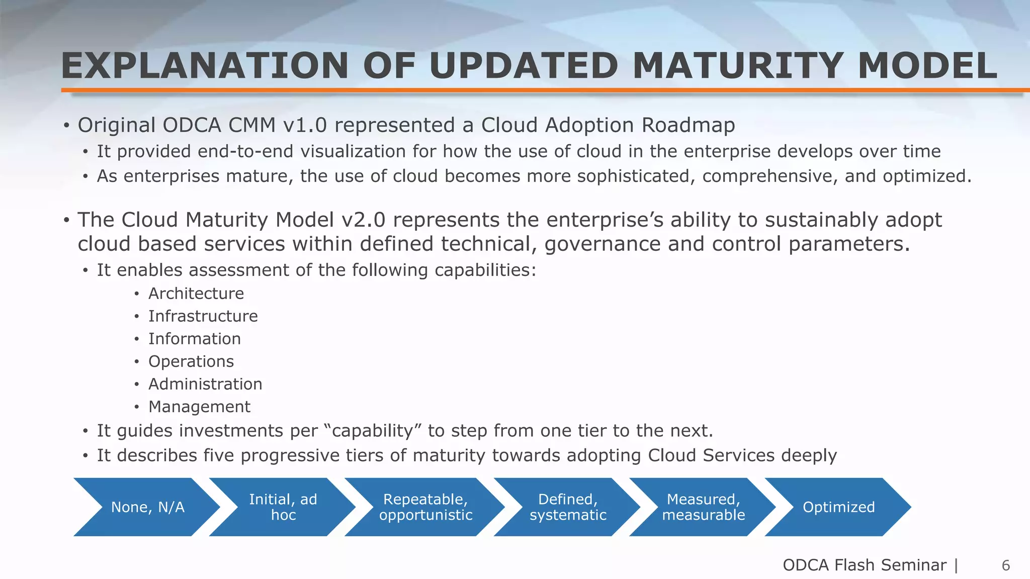 Cloud Maturity Model: The Road to Adoption | PPTX