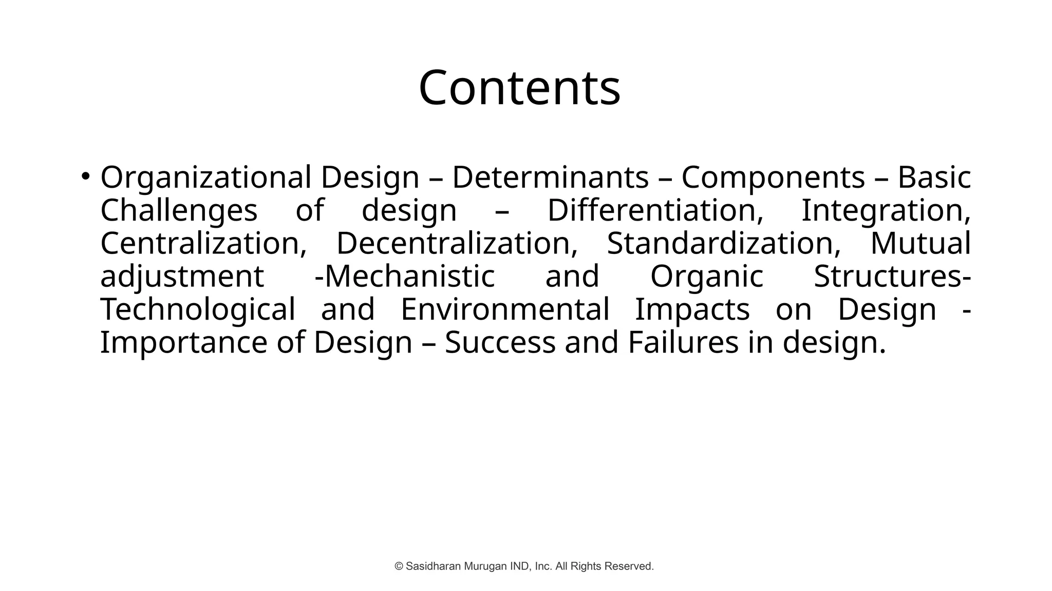 Organizational Design, Change and Development | PPTX