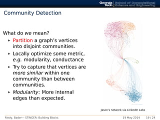 STINGER: Multi-threaded Graph Streaming | PDF