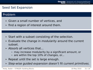 STINGER: Multi-threaded Graph Streaming | PDF