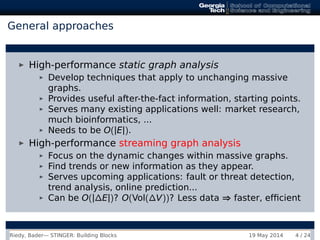 STINGER: Multi-threaded Graph Streaming | PDF