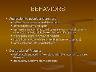 Odd And Conduct Disorder | PPT