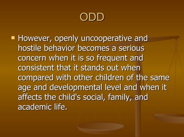 Odd And Conduct Disorder | PPT | Mental Health | Diseases and Conditions