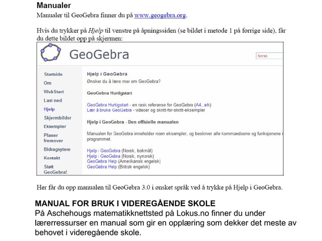 Odd Heir Geo Gebra Kongsberg | PPT