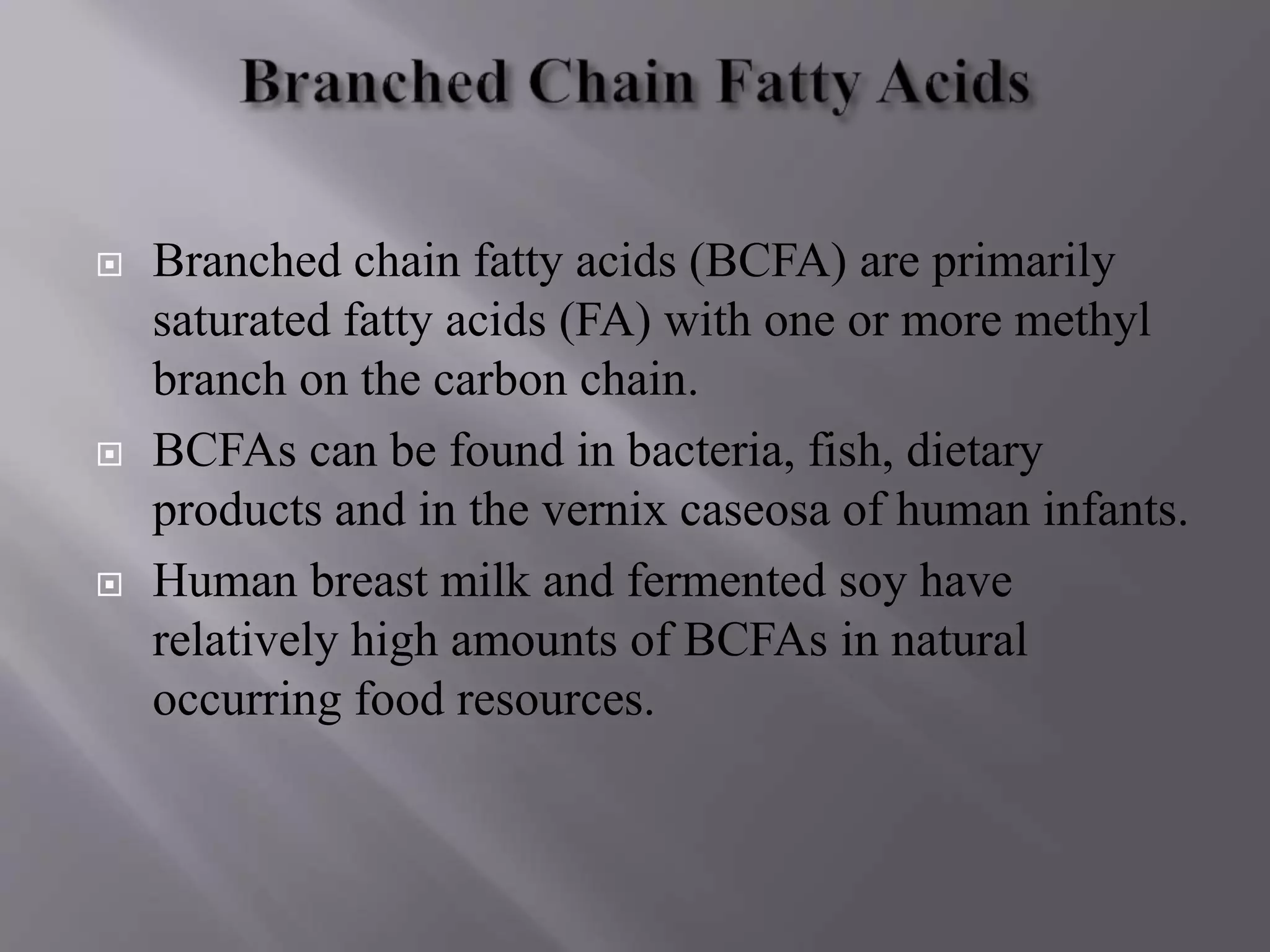 Odd And Branched Chain Fatty Acid Ppt