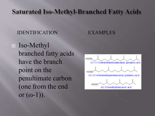 Odd and branched chain fatty acid | PPTX
