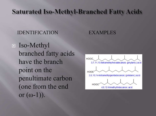Odd and branched chain fatty acid | PPTX