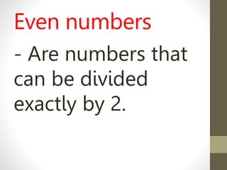 ODD numbers AND even numbers presentation.pptx