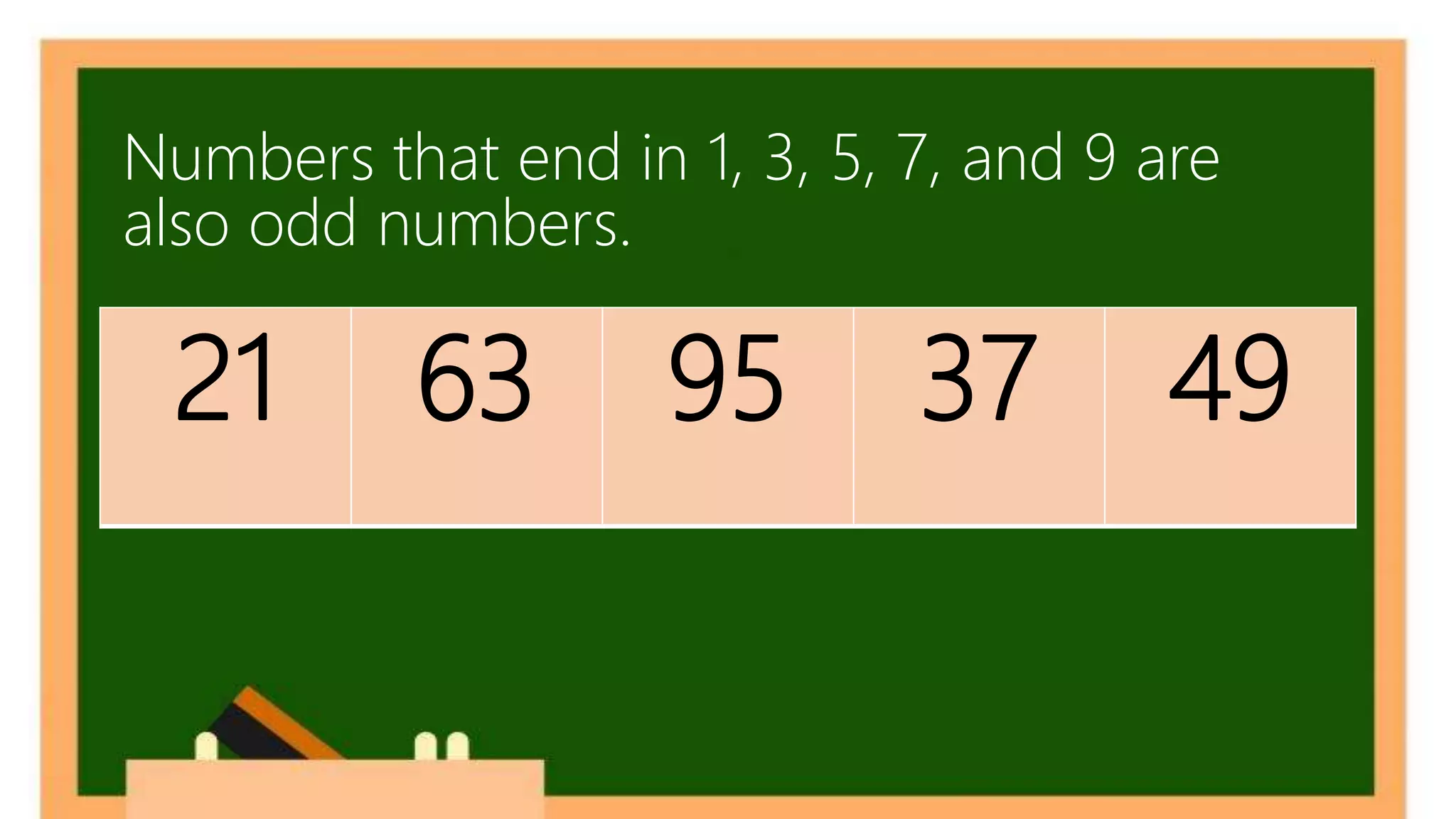 Odd and even numbers | PPTX