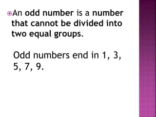 elementary Mathematics Odd and EVEN NUMBERS.pptx