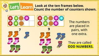 Odd and even Numbers for Grade 1 Lessons | PPTX
