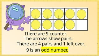 Odd and even Numbers for Grade 1 Lessons | PPTX