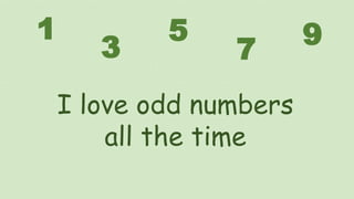Odd and even numbers ppt | PPTX
