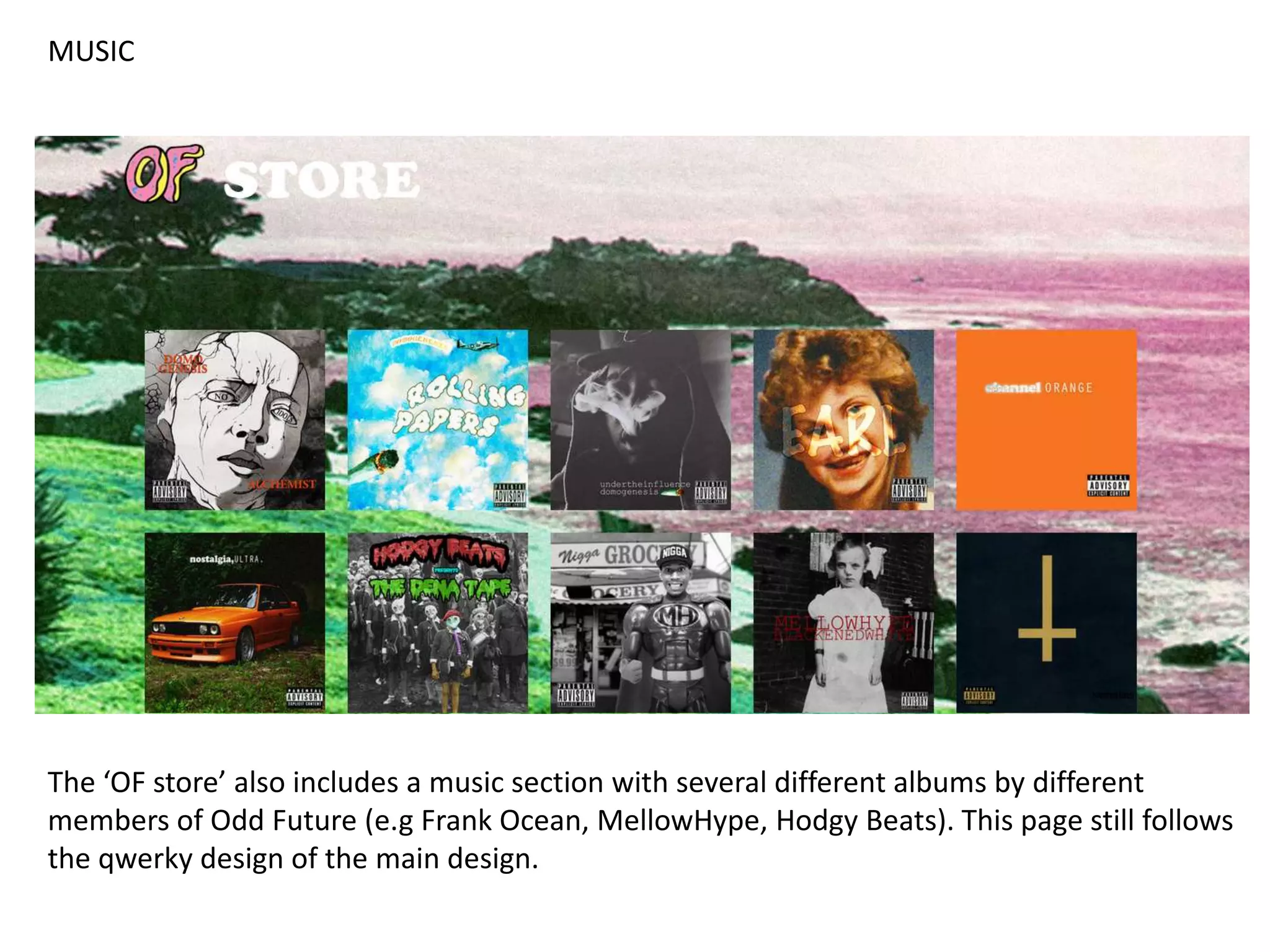 Odd future website analysis | PPTX