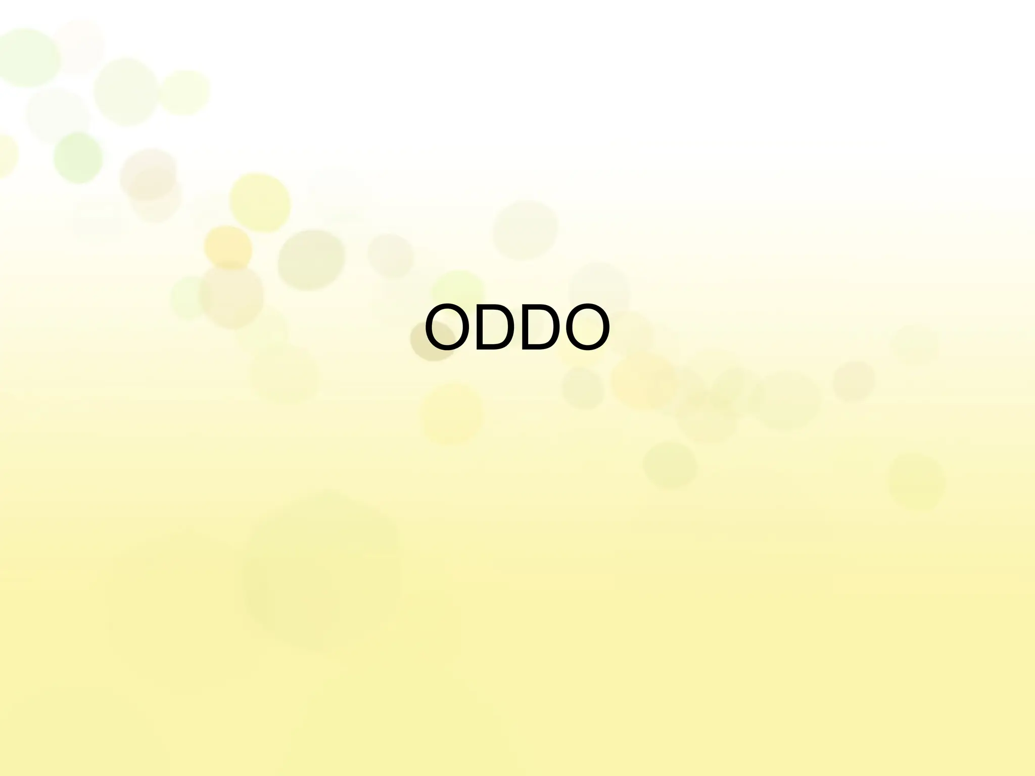 Enterprise Resource Planning ODDO System | PPTX