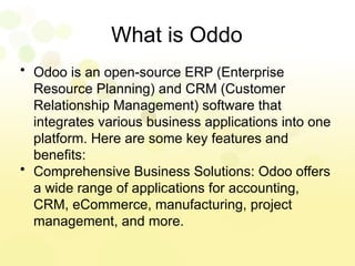 Enterprise Resource Planning ODDO System | PPTX